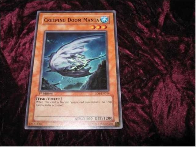 YU-GI-OH CREEPING DOOM MANTA SD4-E.. | Köp från ghost 64 på Tradera ...