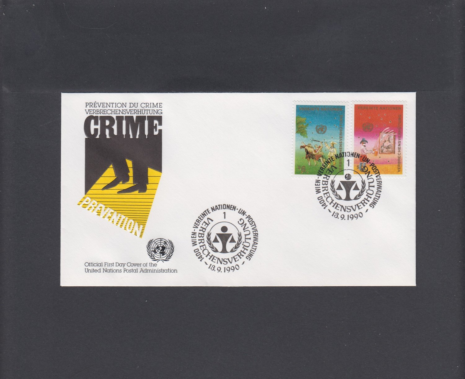 UNITED NATIONS. FDC från 1990 med vinjett. VACK.. | Köp på Tradera ...
