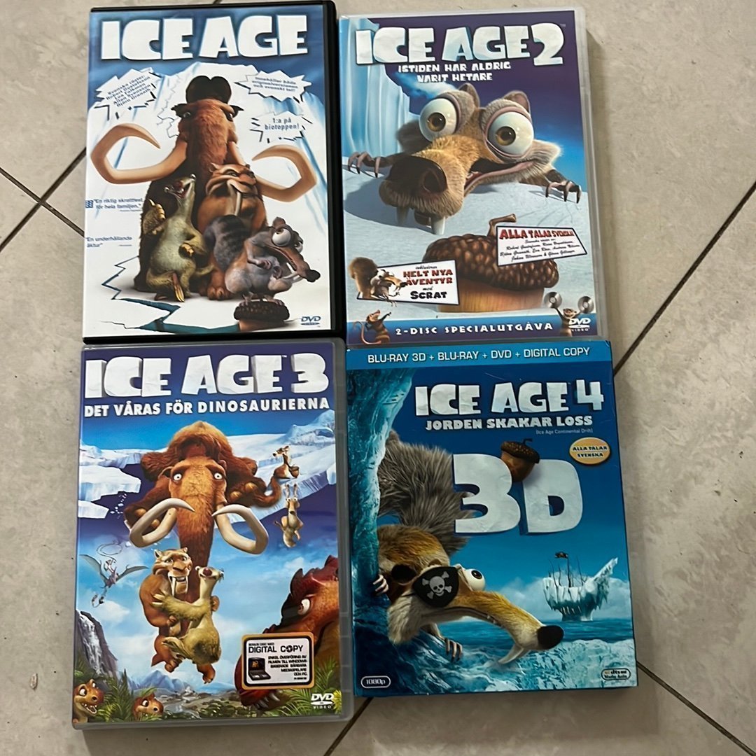 Ice Age 1-4 DVD/Blu-ray Samling | Köp på Tradera (713288219)
