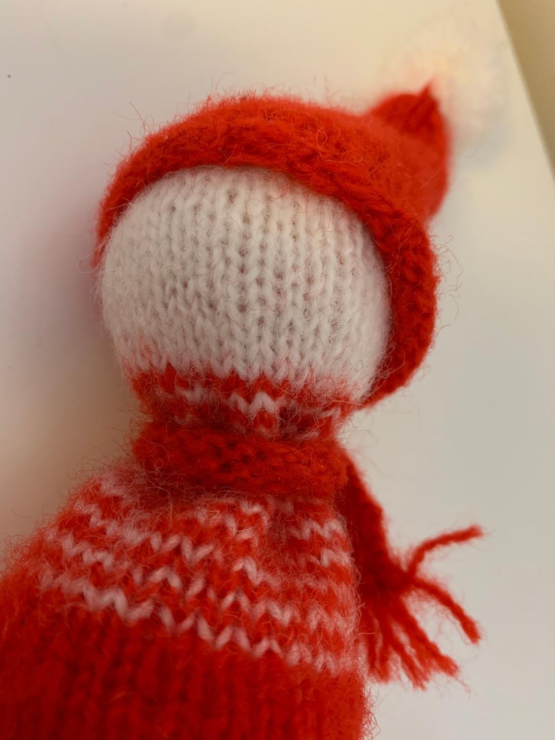 Tomte, stickad, hemslöjd 70-tal | Köp på Tradera (514754715)