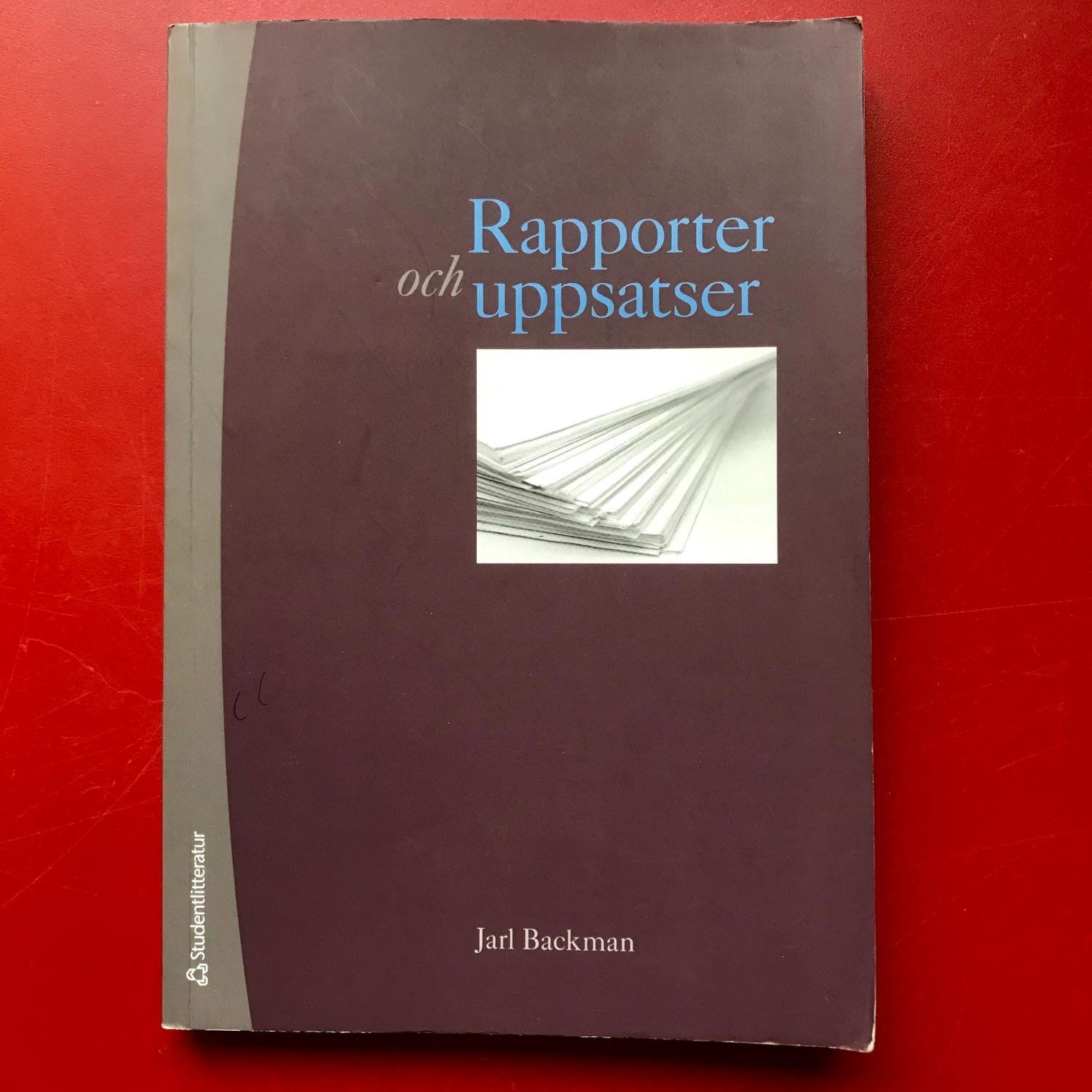 RAPPORTER OCH UPPSATSER Jarl.. | Köp från Haldins_Hylla på Tradera ...