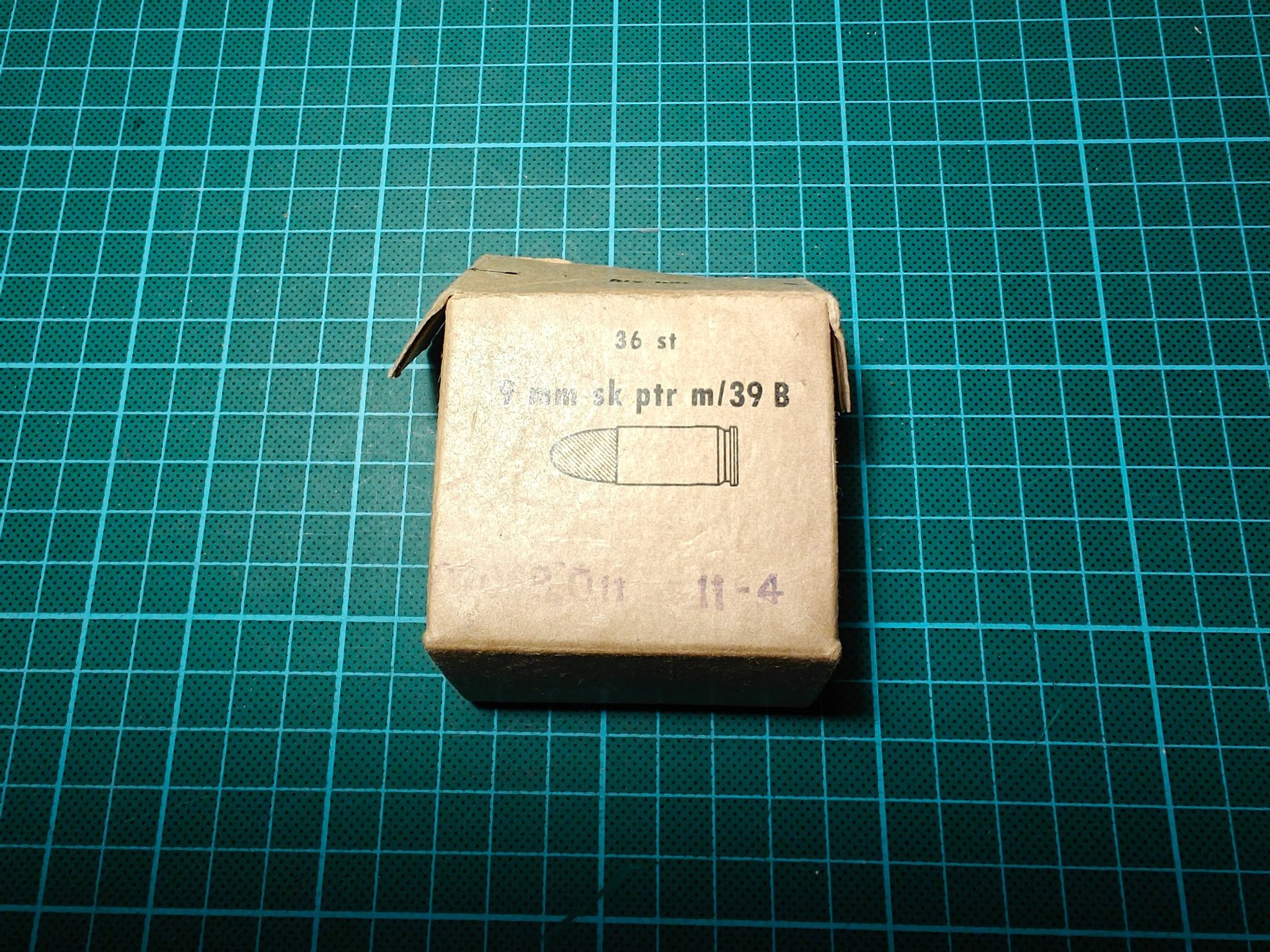 Ask / kartong tom / m39 / m/39B / 9 mm Luger / .. | Köp på Tradera ...