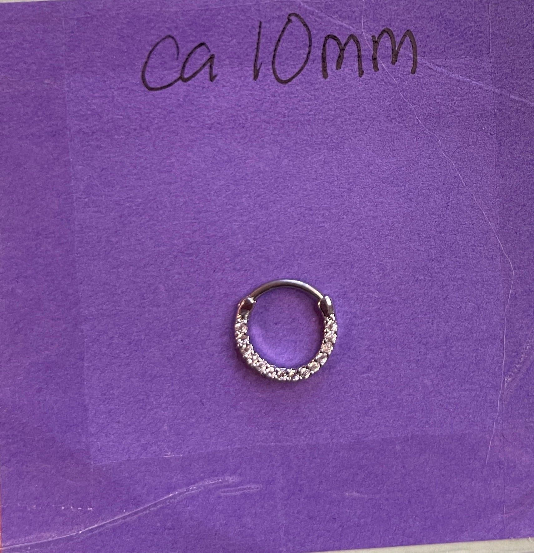 Silverfärgad Septum piercing / näspiercing ca 1.. | Köp på Tradera ...