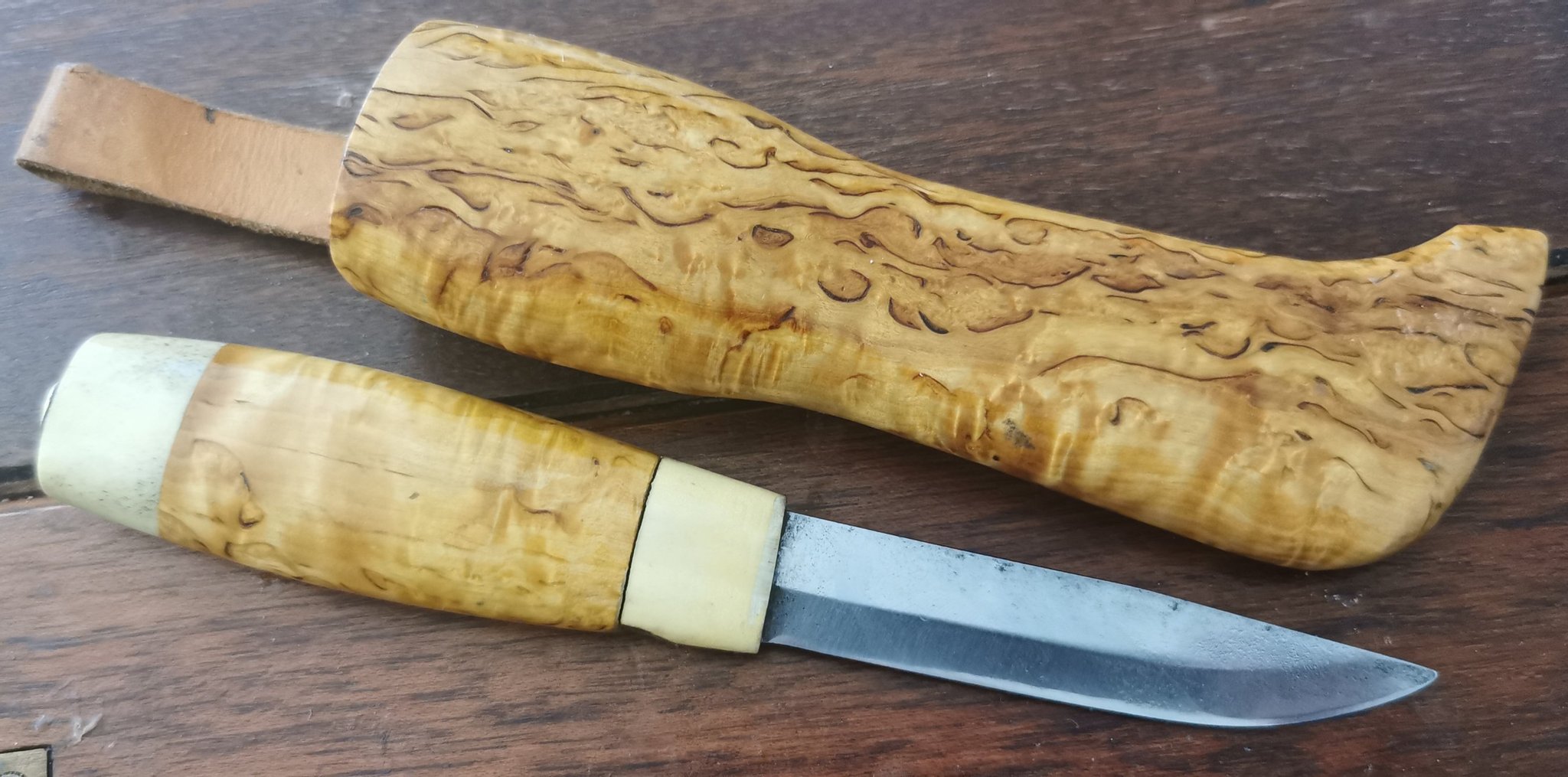 Gammal kniv med masur knivslida i bra skick | Köp på Tradera (585621529)