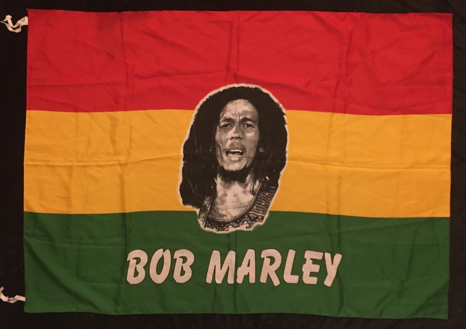 BOB MARLEY - RASTA FLAG COLORS Poster Flagga Bi.. | Köp på Tradera ...