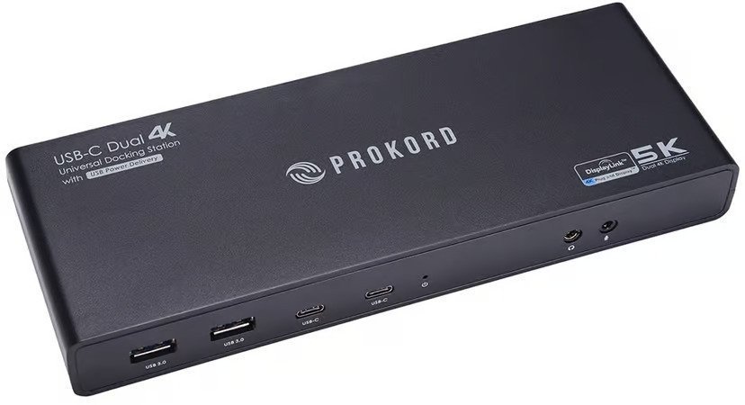 PROKORD USB-C Dual 4K Docking Station + 1 cable.. | Köp på Tradera ...