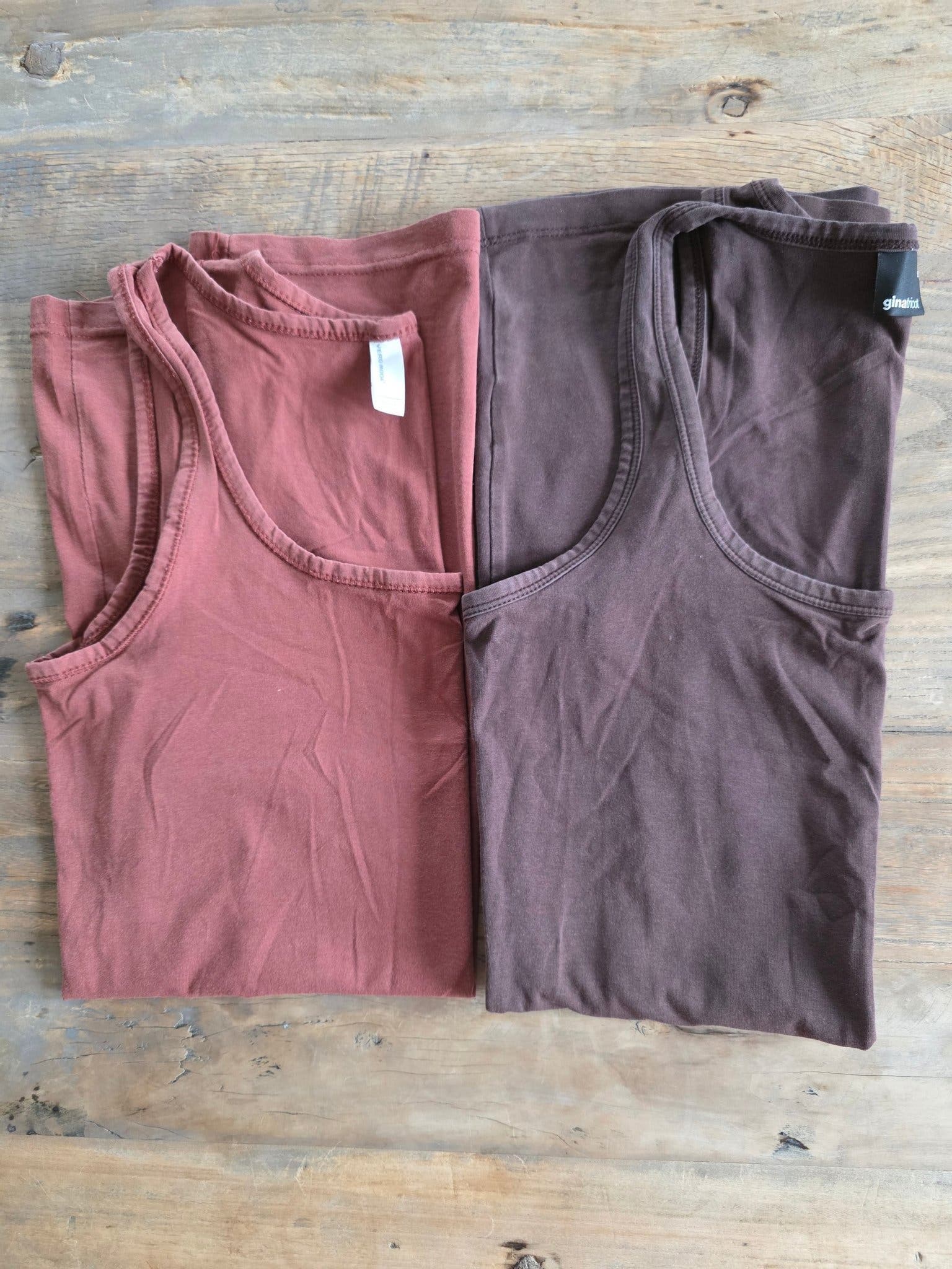 Två bruna linnen - Vero Moda & Gina Tricot | Köp på Tradera (705846611)