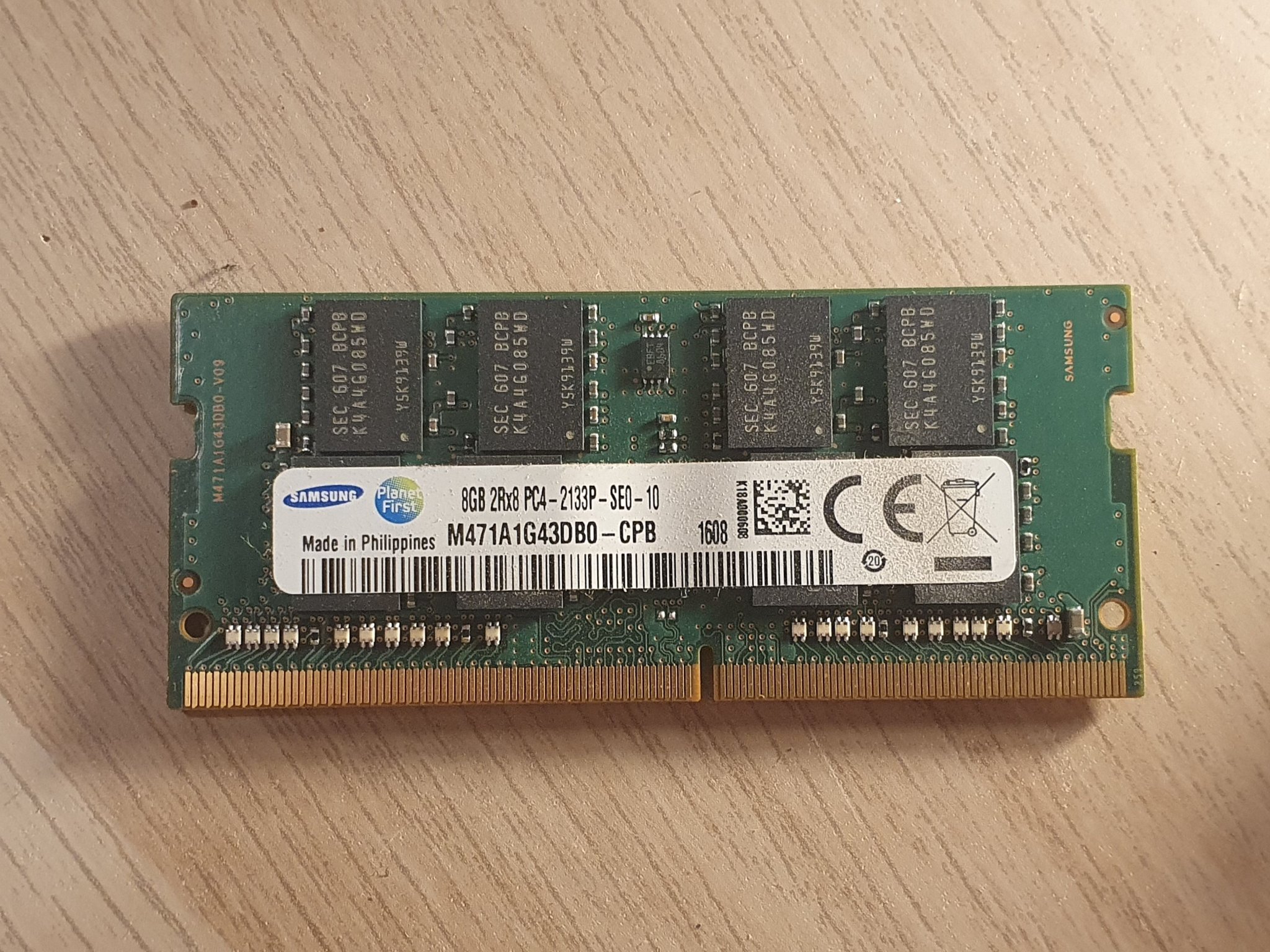 Samsung 8GB DDR4, 2133MHz, SO-DIMM (Laptop) (409785122) ᐈ Köp på Tradera