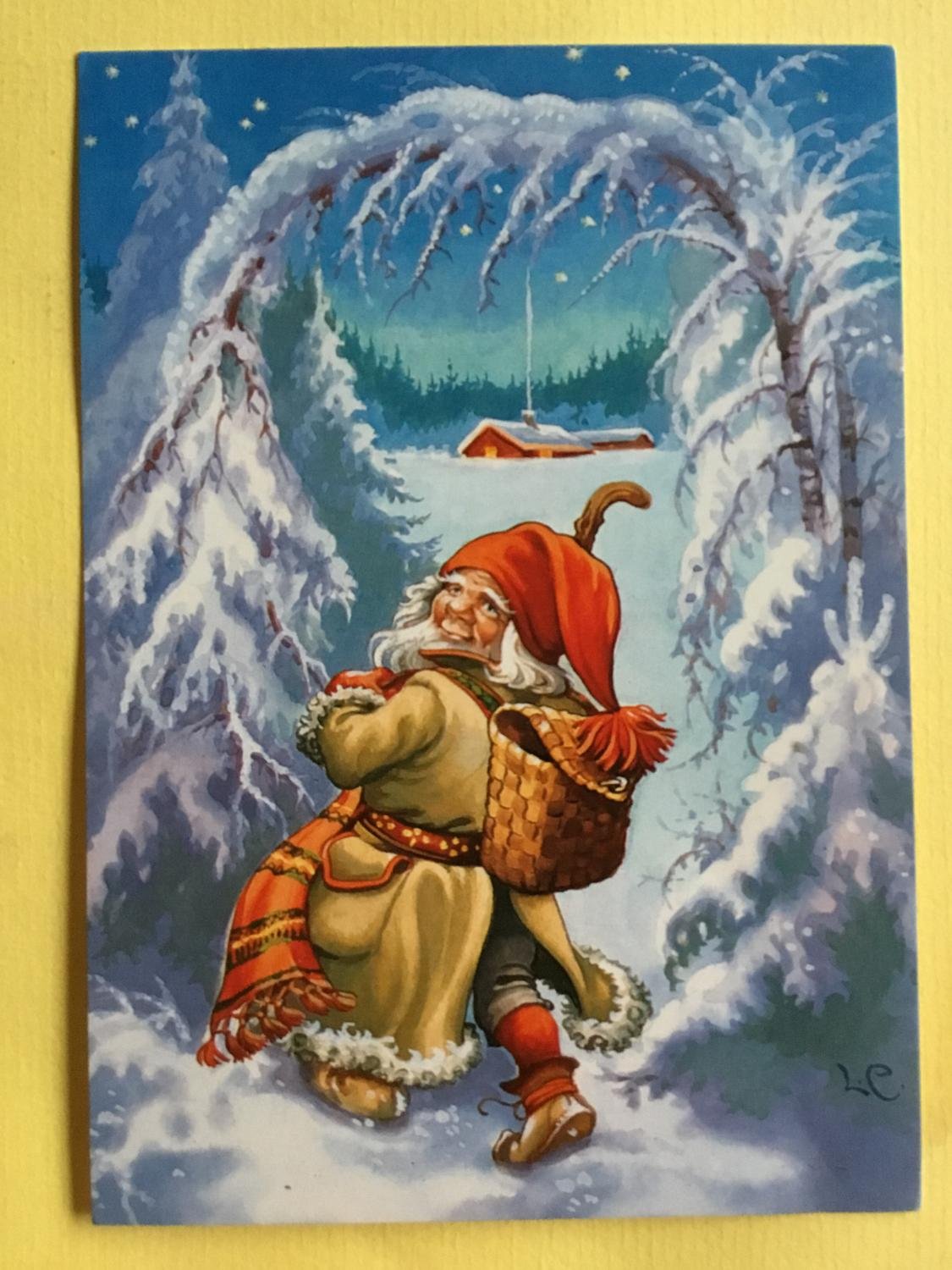 Julkort Tomte LC Lars Carlsson | Köp på Tradera (572554446)
