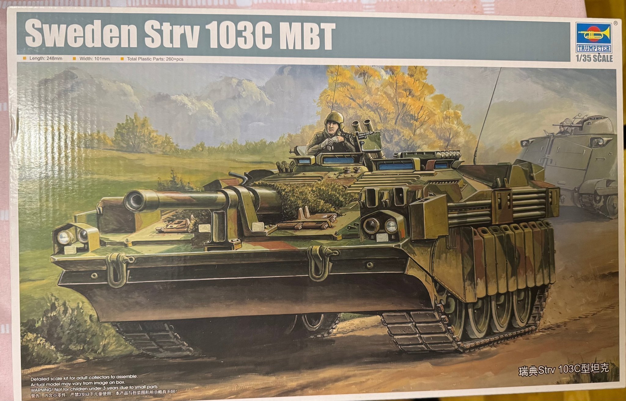 Svensk Strv 103C MBT Modellbyggsats Trumpeter m.. | Köp på Tradera ...