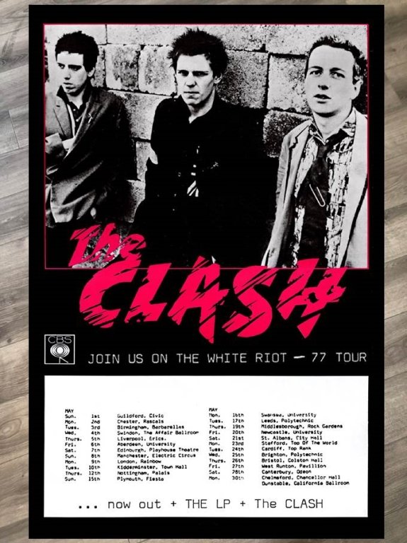 CLASH UK TOUR 1977 PHOTO POSTER (397698390) ᐈ Djupegatan på Tradera