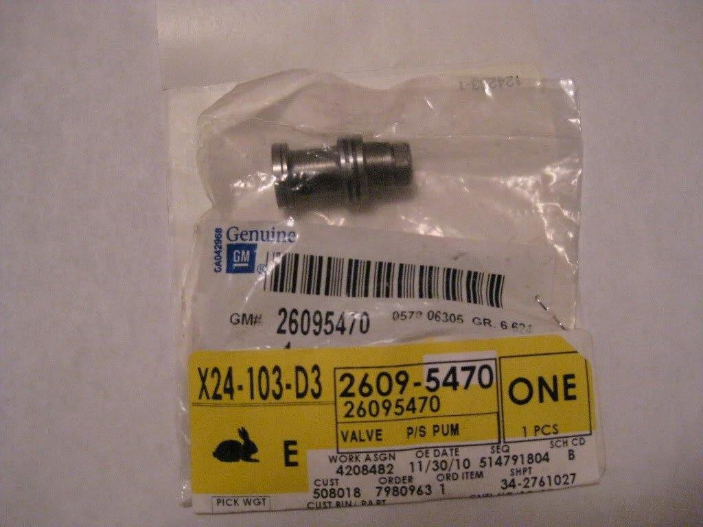 Mot svag servostyrning Chevrolet Pickup SUV GM 26095470 valve