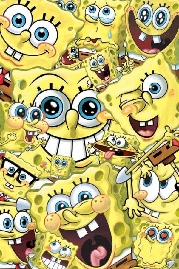 Spongebob Squarepants - Faces | Köp från lazyposters på Tradera (590308736)