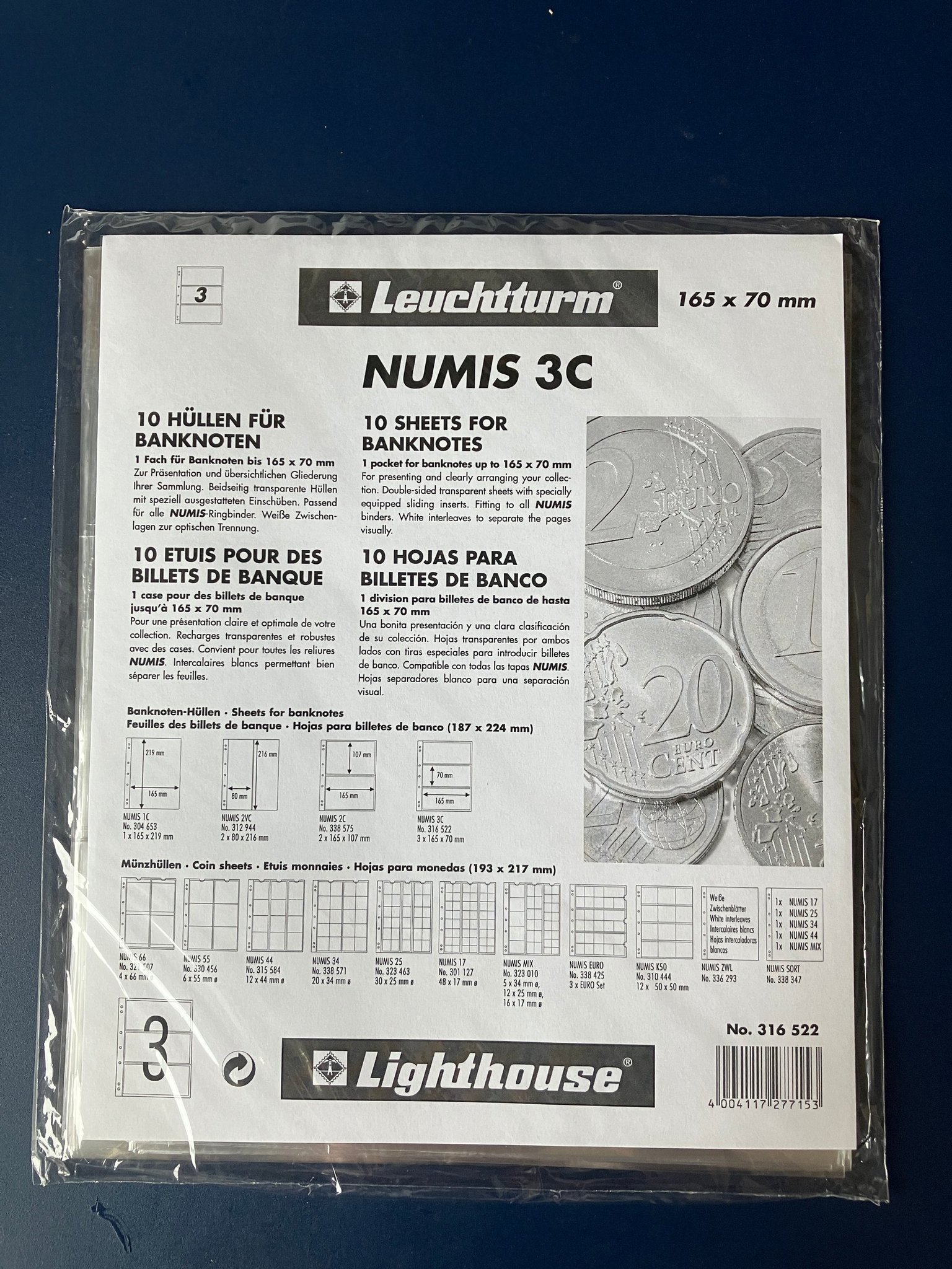 Numis 3C - 10 Fickor för Sedlar | Köp på Tradera (699476546)