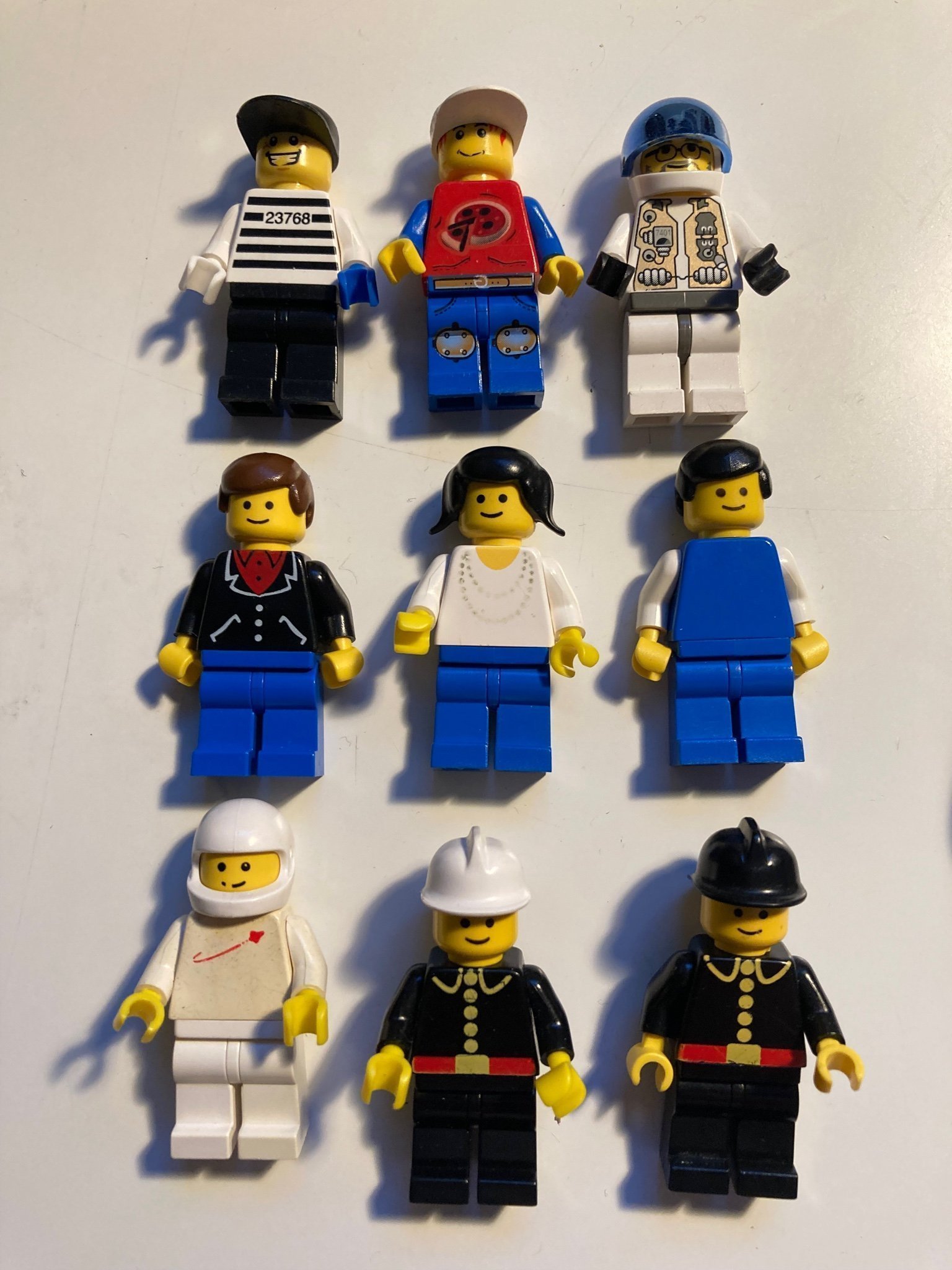 Lego 9 st figurer retro legogubbar | Köp på Tradera (562518208)