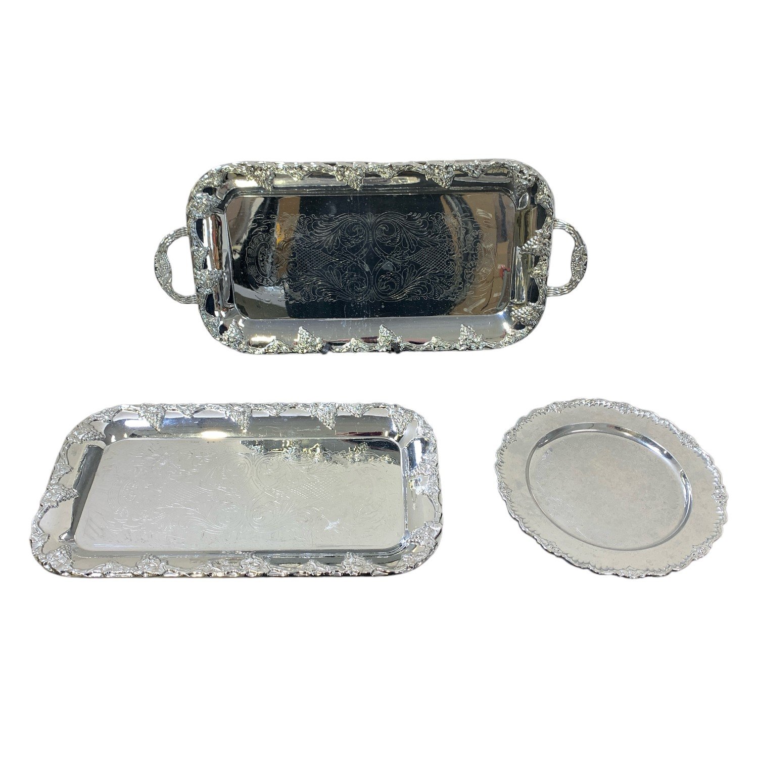 Se produkter som liknar 3-delar Bricka Fat Vit Metall.. på Tradera ...