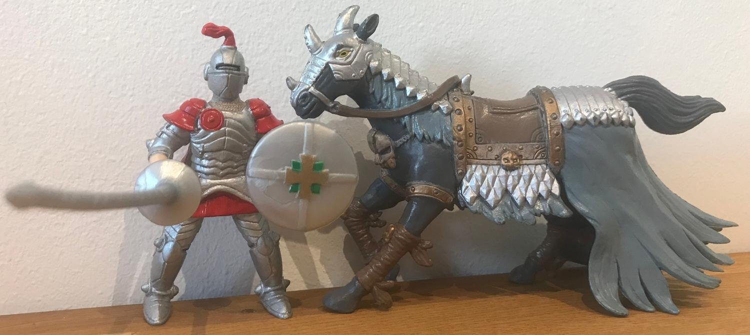 Riddare - Riddare med häst figure och med avtag.. | Köp på Tradera ...