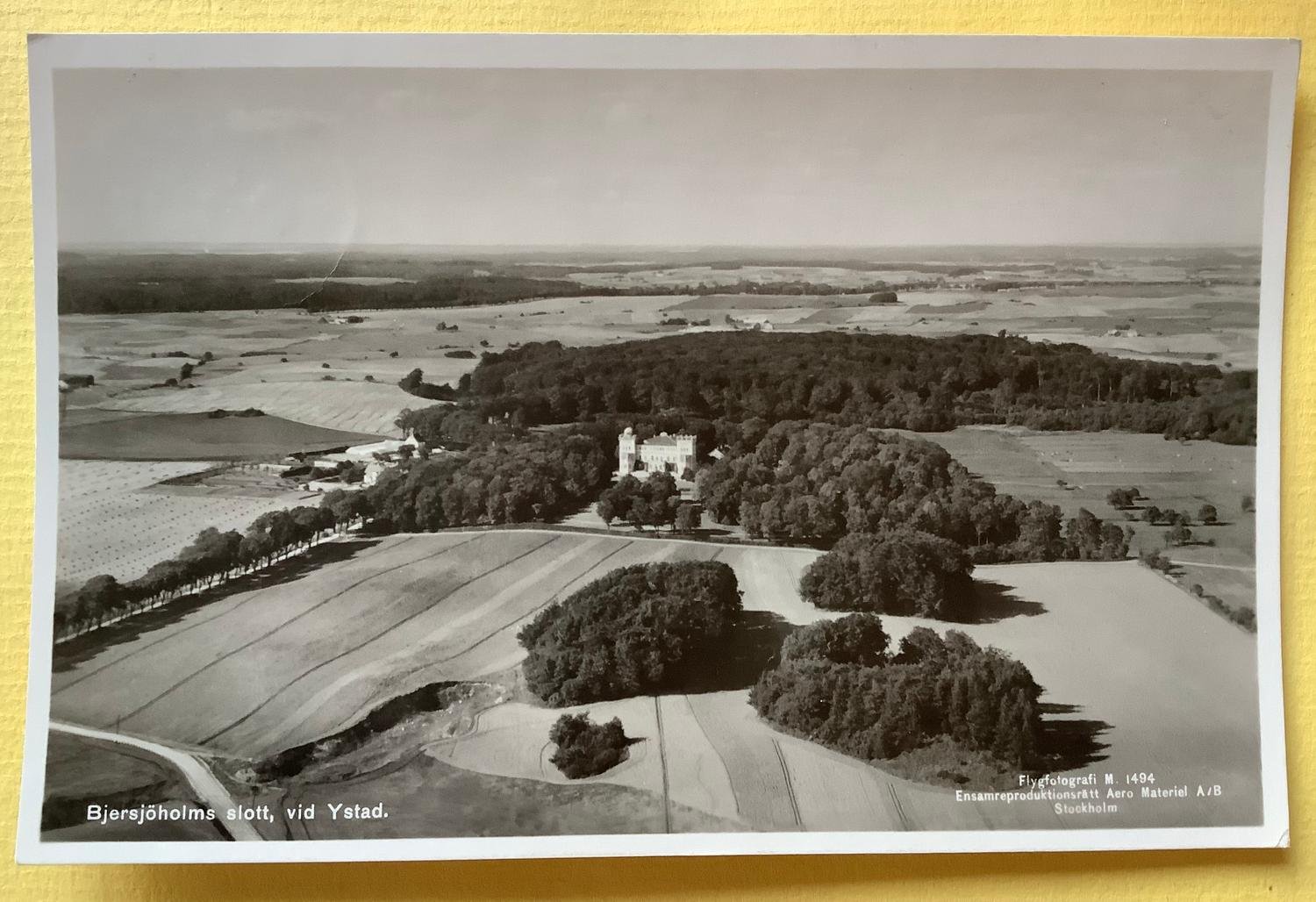 Kort Bjersjöholms slott Ystad gamla formatet | Köp på Tradera (595546706)