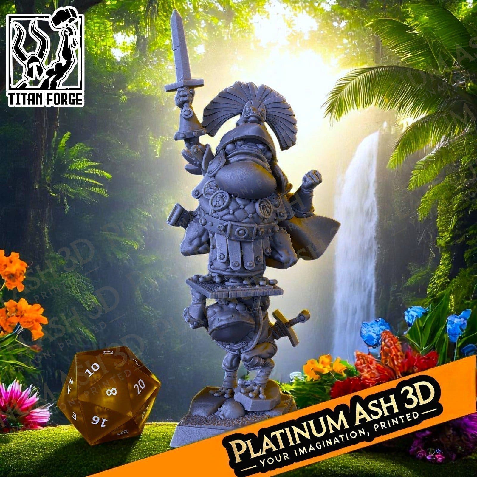 Frog Centurion – Fantasy, D&D, RPG, NPC, Dioram.. | Köp på Tradera ...