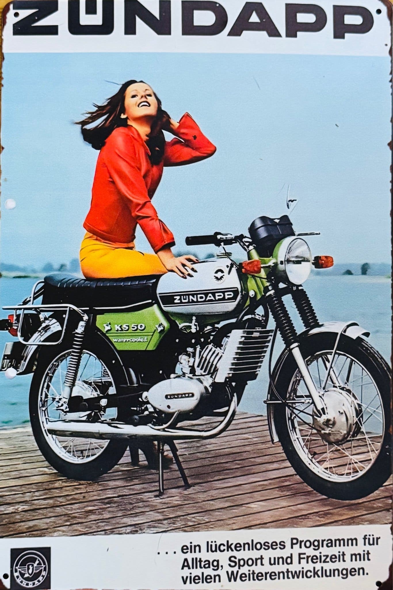 Zündapp Plåtskylt 20x30cm ! Magnet tar.hål vid .. | Köp på Tradera ...