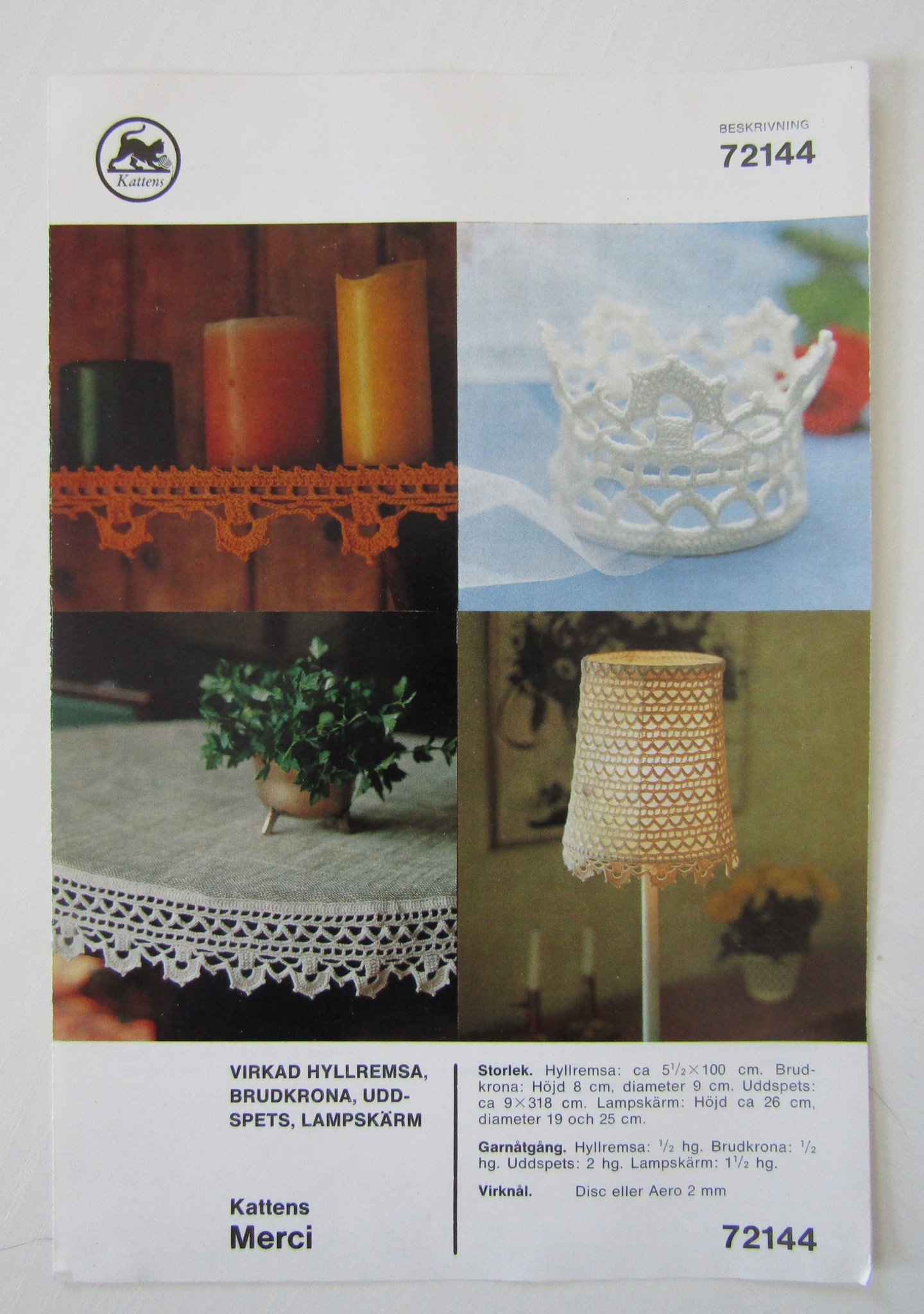 Se produkter som liknar ÄLDRE VIRKMÖNSTER TILL VACKER.. på Tradera ...