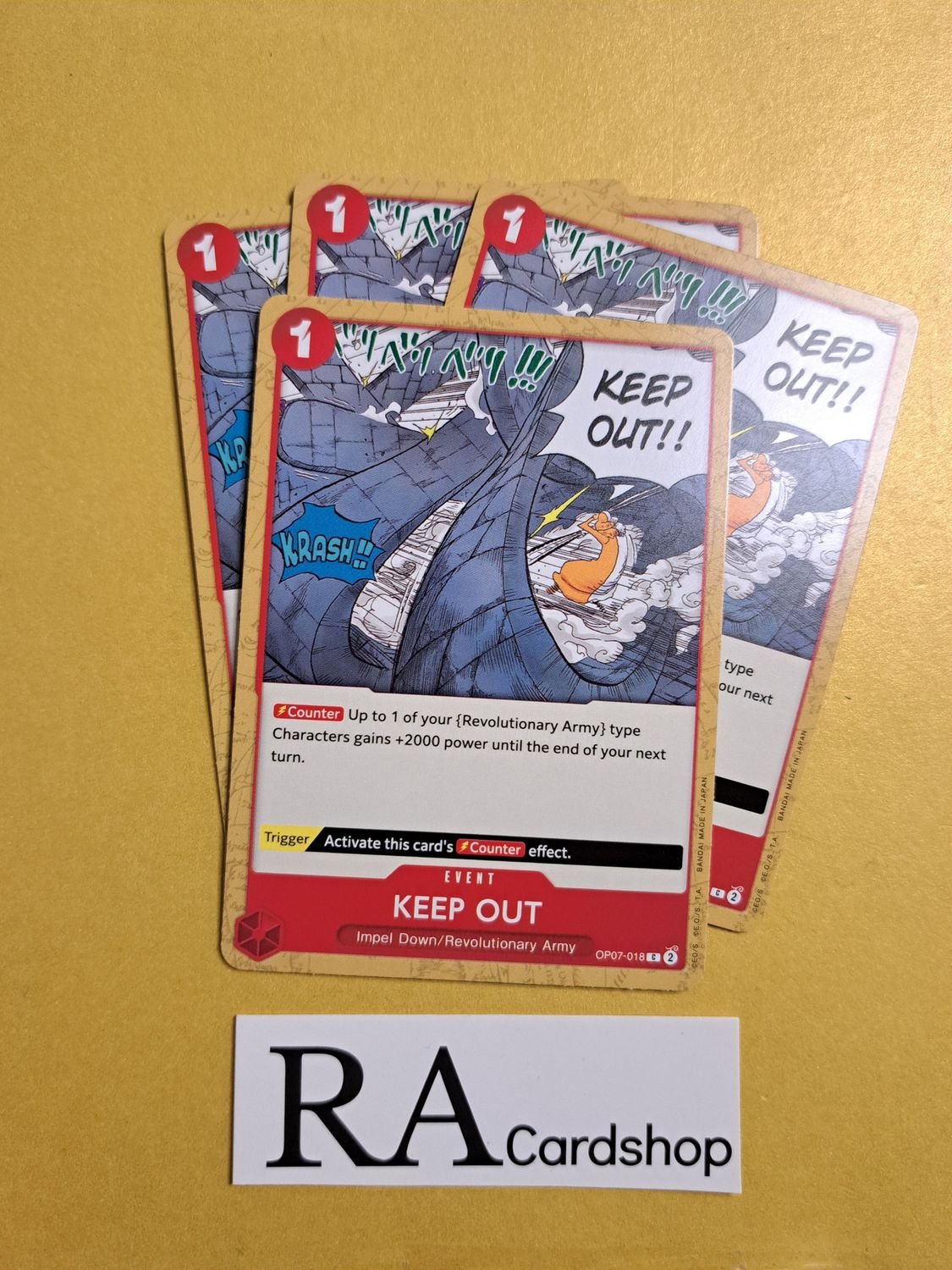 KEEP OUT Common OP07-018 500 Ye.. | Köp från RaCardShop på Tradera ...