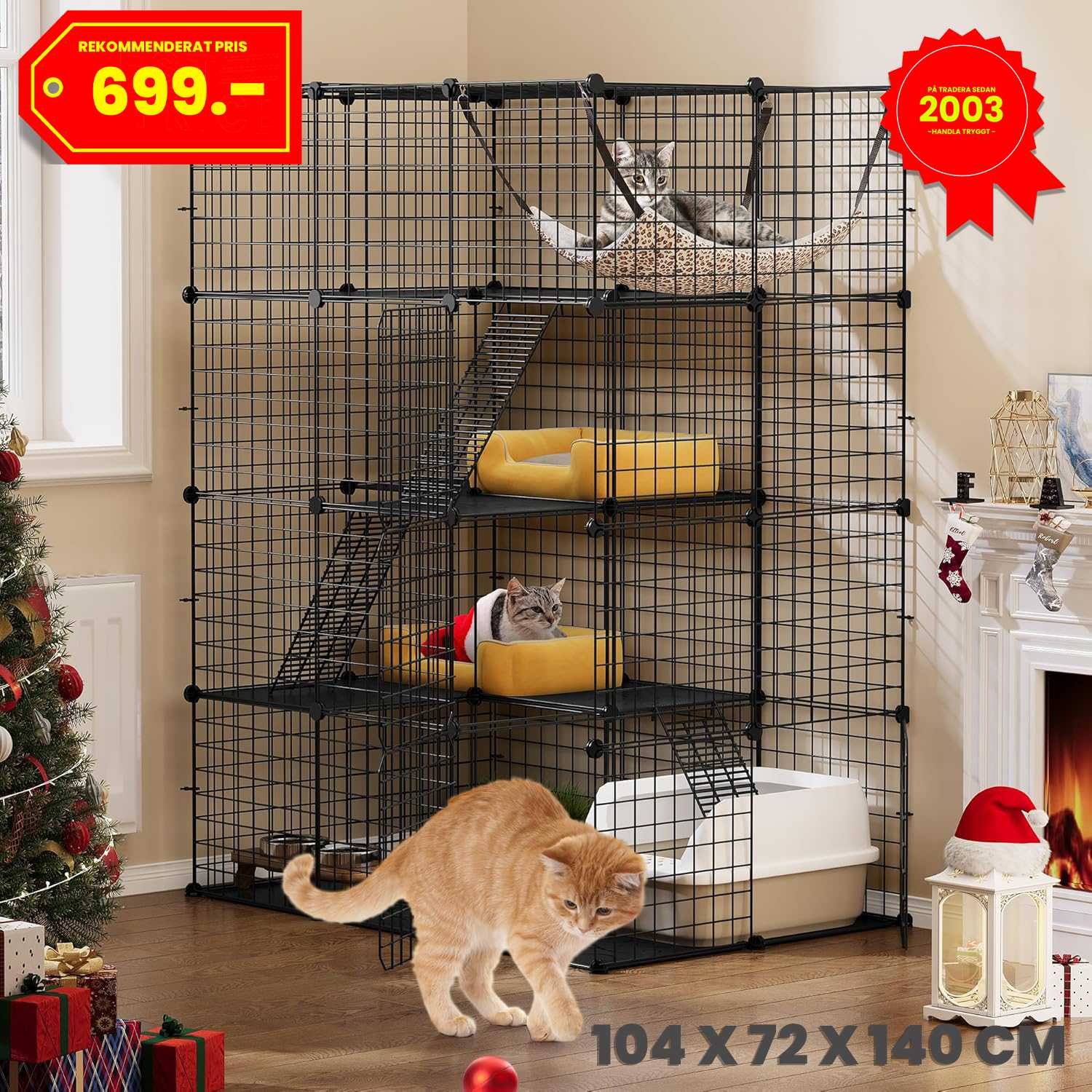 Se produkter som liknar NY Stor Inomhus kattbur • Gör.. på Tradera ...