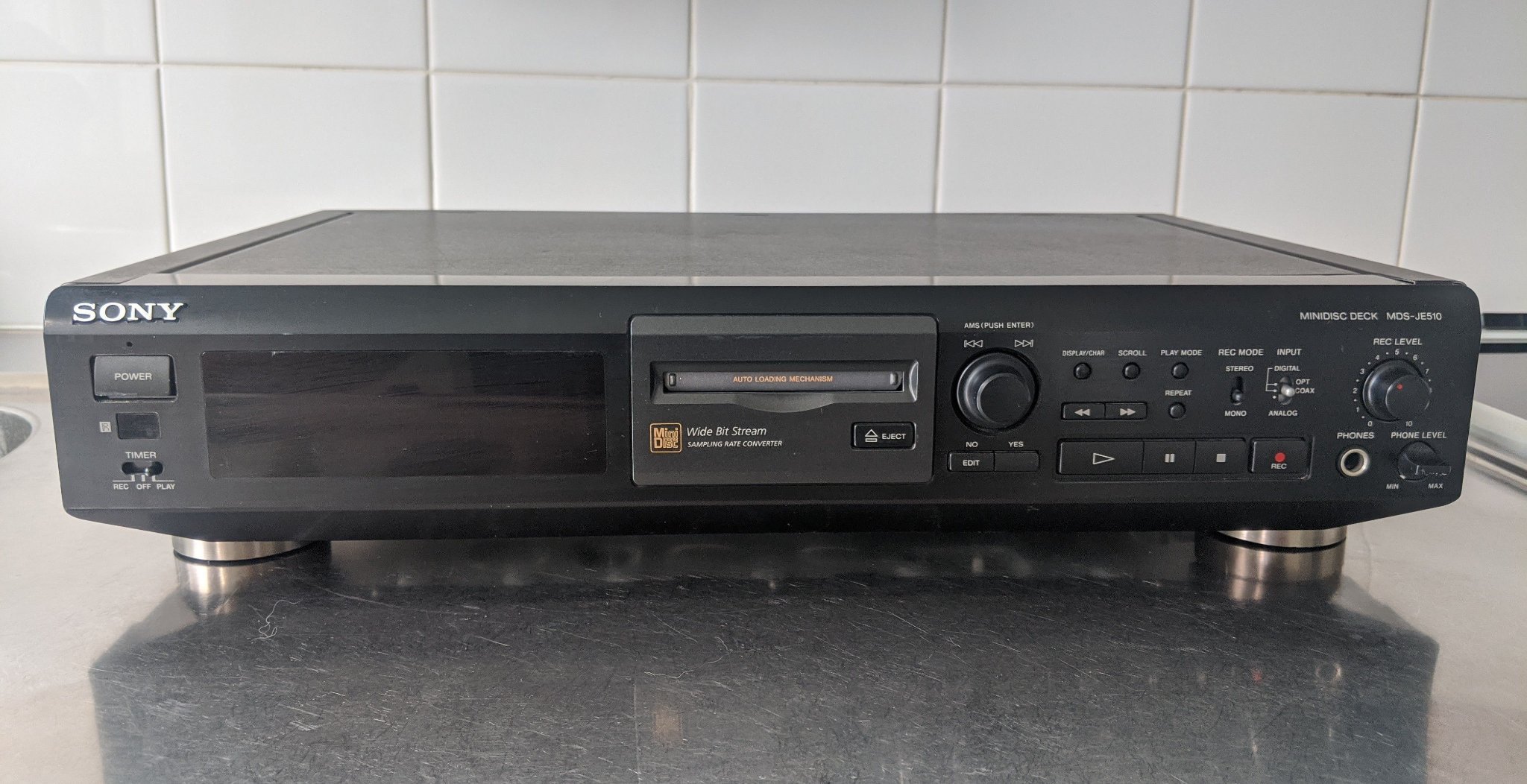 Sony minidisc spelare/recorder MDS-JE510 (410552729) ᐈ Köp på Tradera