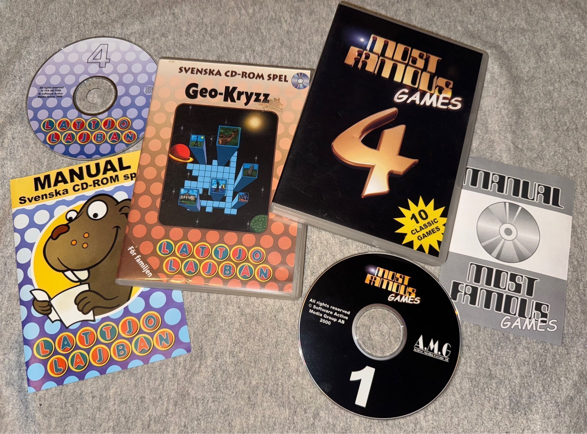 Retro PC Spel - Geo-Kryzz & Most Famous Games | Köp på Tradera (709137115)