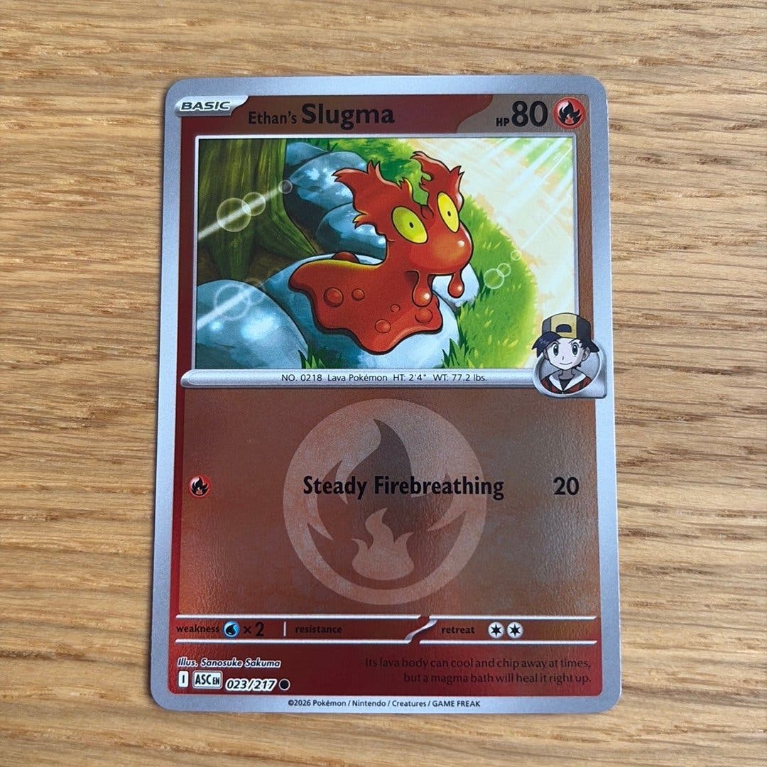 Ethan's Slugma 23/217 Ascended Heroes Pokemonkort | Köp på Tradera ...