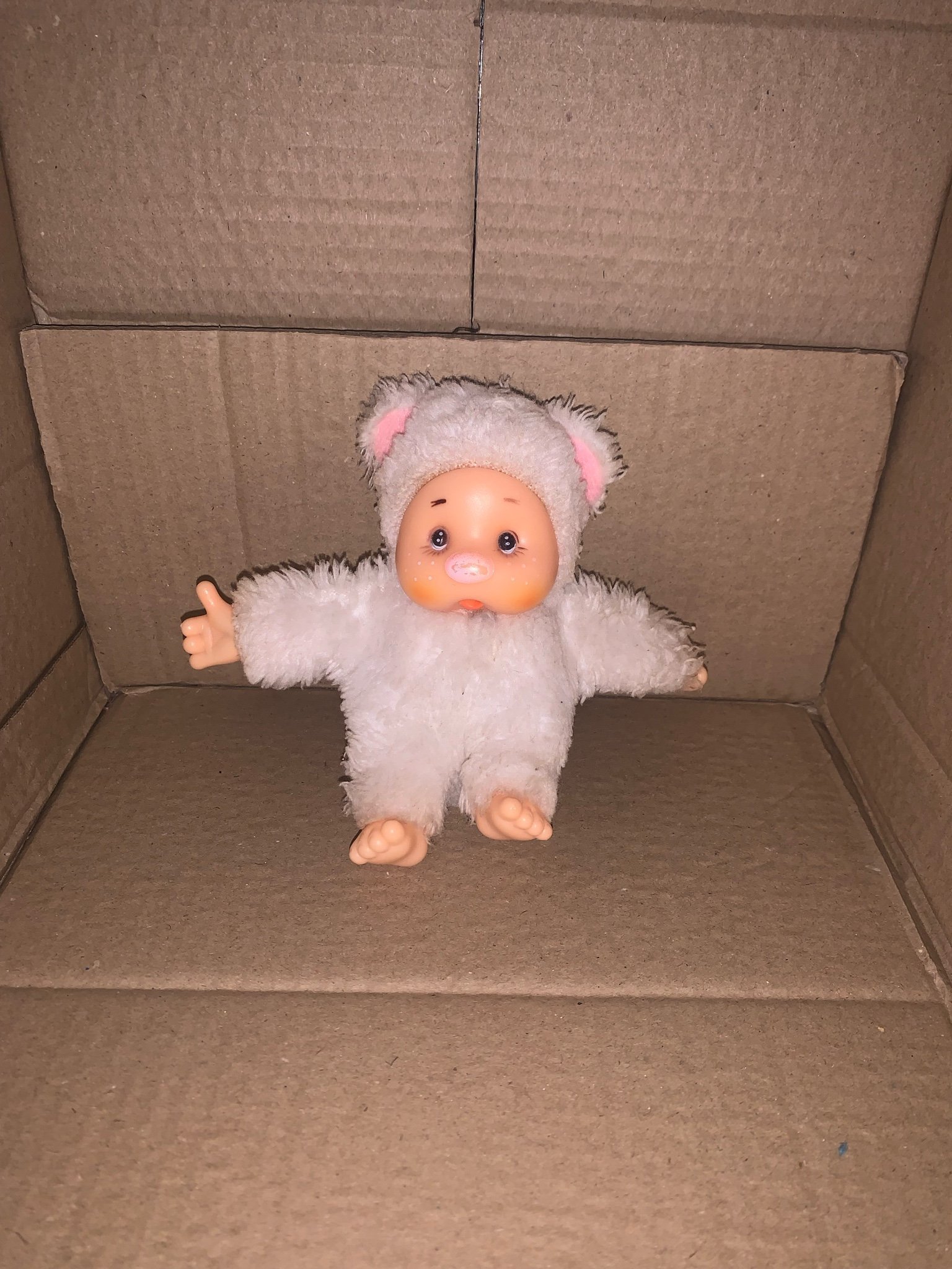 Rare vit Monchichi Sankyo | Köp på Tradera (713366502)