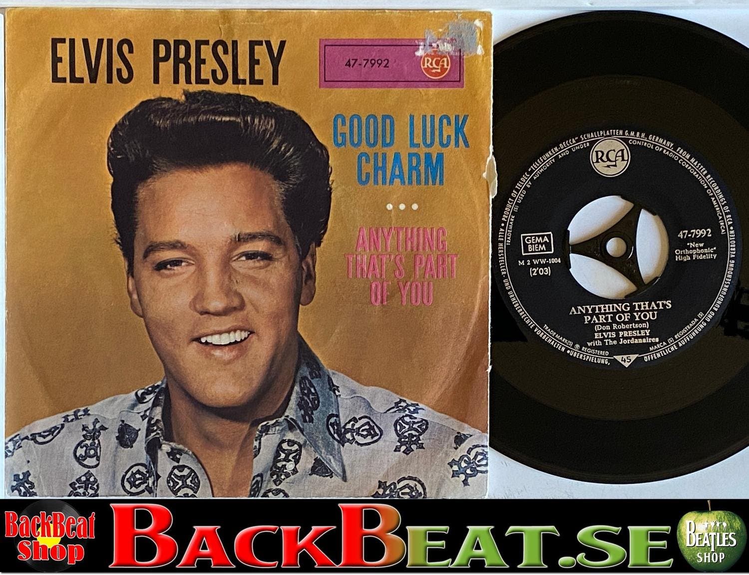 ELVIS PRESLEY - GOOD LUCK CHARM /.. | Köp från backbeat på Tradera ...