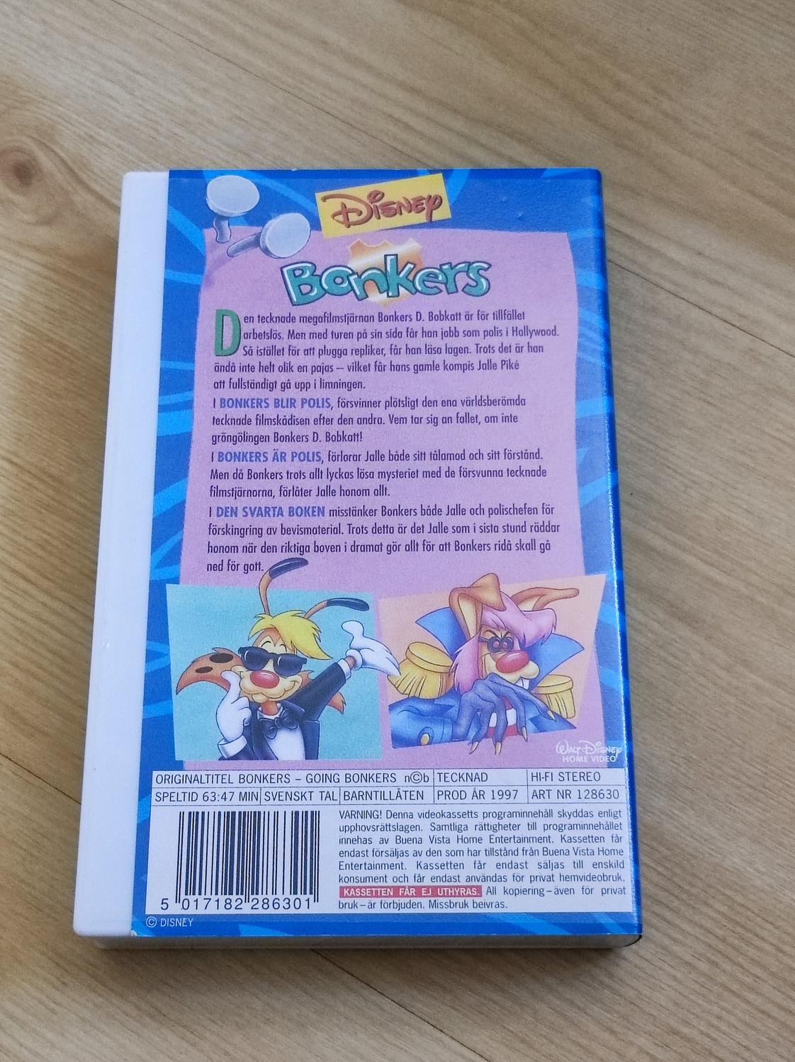 Bonkers (VHS) Svenskt Tal DISNEY | Köp från SandsOfTime på Tradera ...