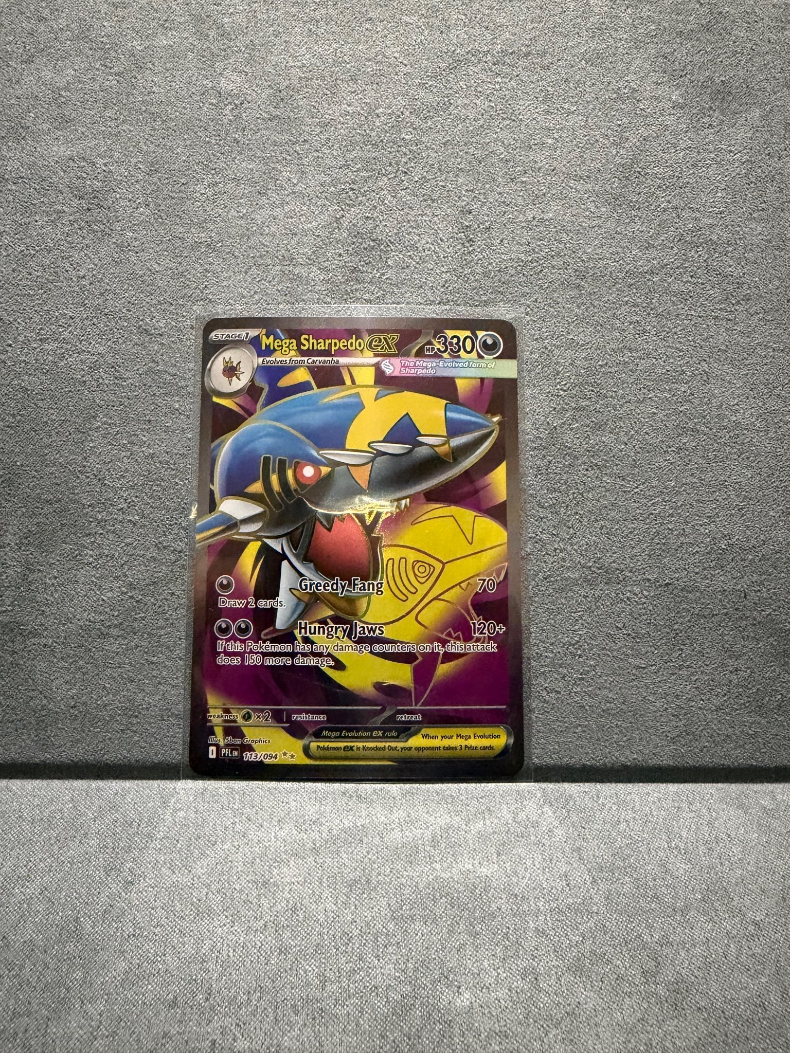 Pokémon Mega Sharpedo EX 113/094 Full Art PFL P.. | Köp på Tradera ...