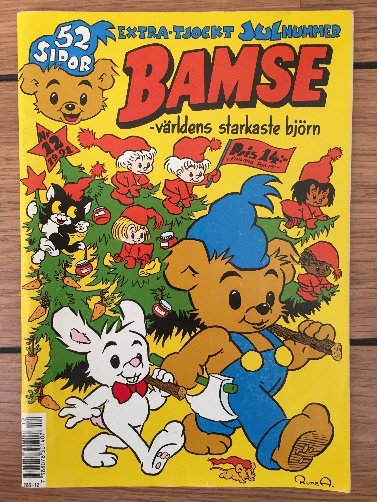 1991 - Nr 12 - BAMSE - Serietidning - många ann.. | Köp på Tradera ...