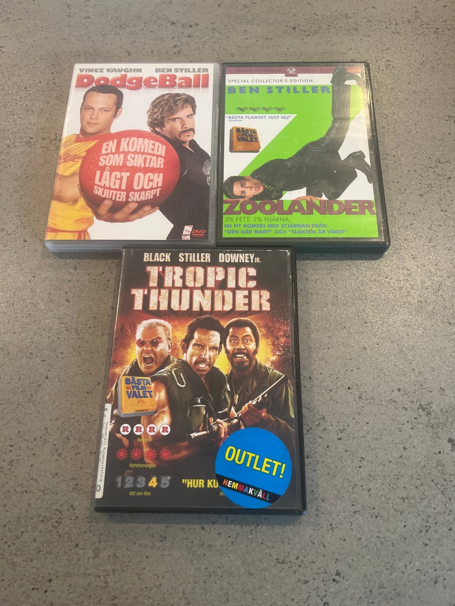 DVD-filmer: Dodgeball, Zoolander, Tropic Thunde.. | Köp på Tradera ...