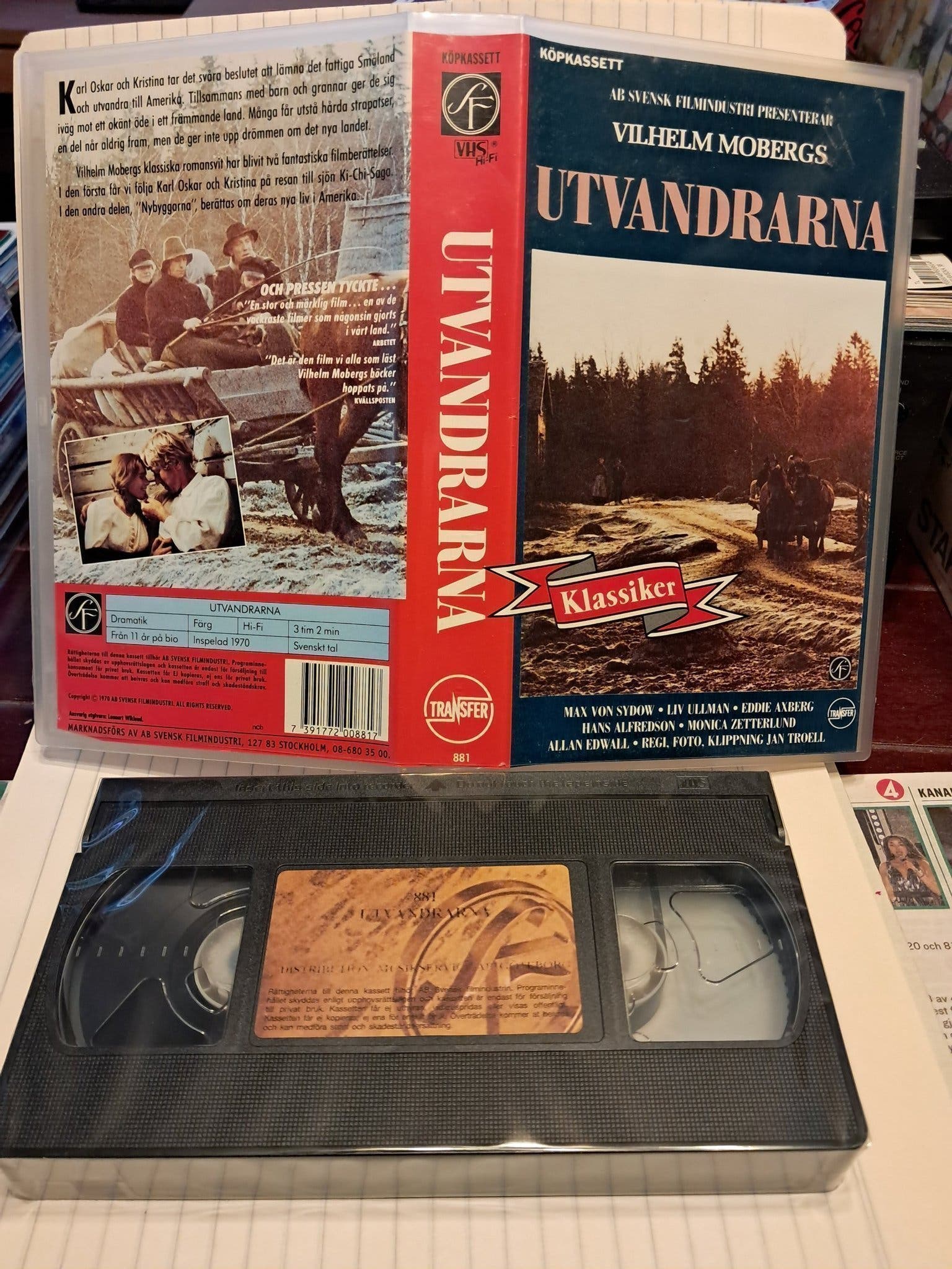Utvandrarna VHS Klassiker. (VHS) NY INPLASTAD. | Köp på Tradera (709497911)
