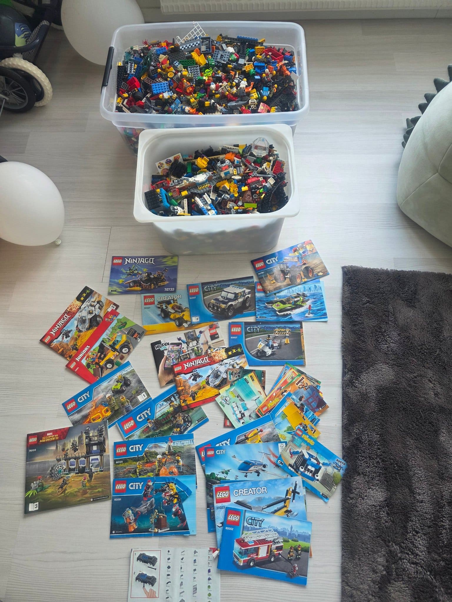 Lego Blandat 15 kg samt gubbar, Ninjago mm | Köp på Tradera (713902881)
