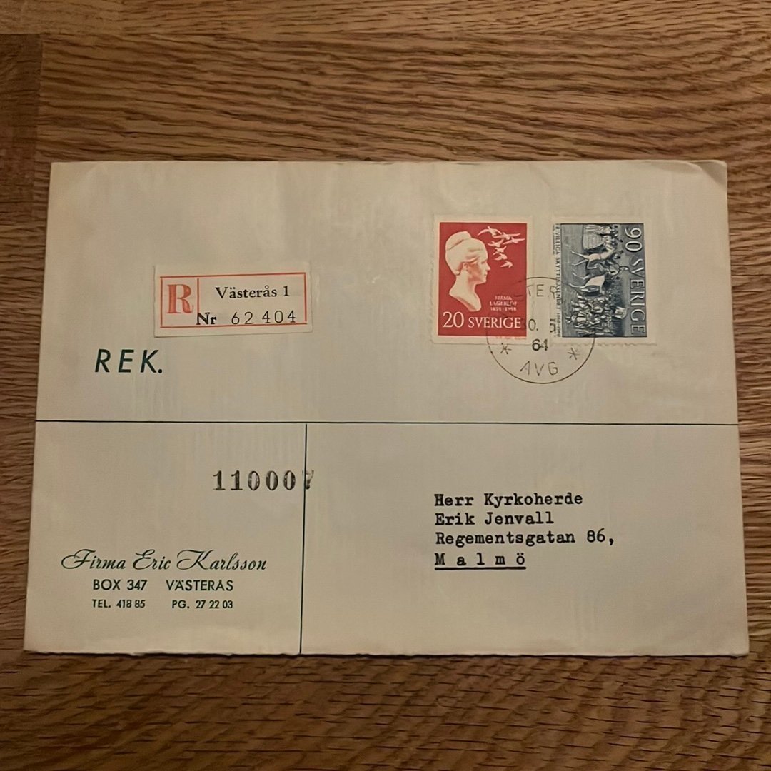 Se produkter som liknar REK-Brev Firma Eric Karlsson på Tradera (709163604)