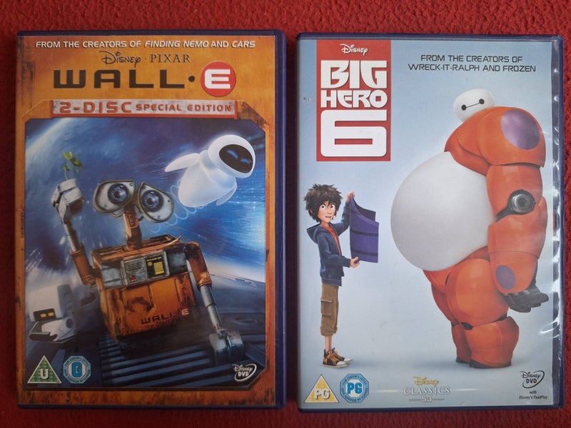 Se produkter som liknar DISNEY WALL.E / BIG HERO 6 DVD på Tradera ...