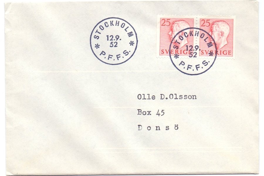 FDC 12/9 52, G VI A. Facit 375:- | Köp från nilsfrim på Tradera (734185064)