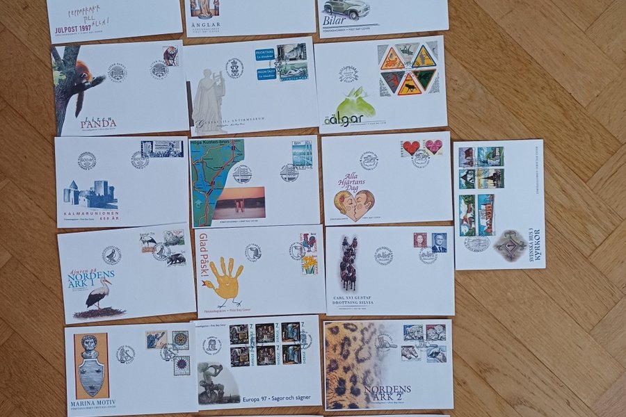 19 X FÖRSTADAGSBREV FDC 1997 Bilar Änglar Sagor.. | Köp på Tradera ...
