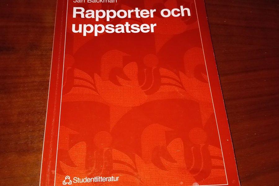 Rapporter och uppsatser - Jarl Backman | Köp på Tradera (718288297)