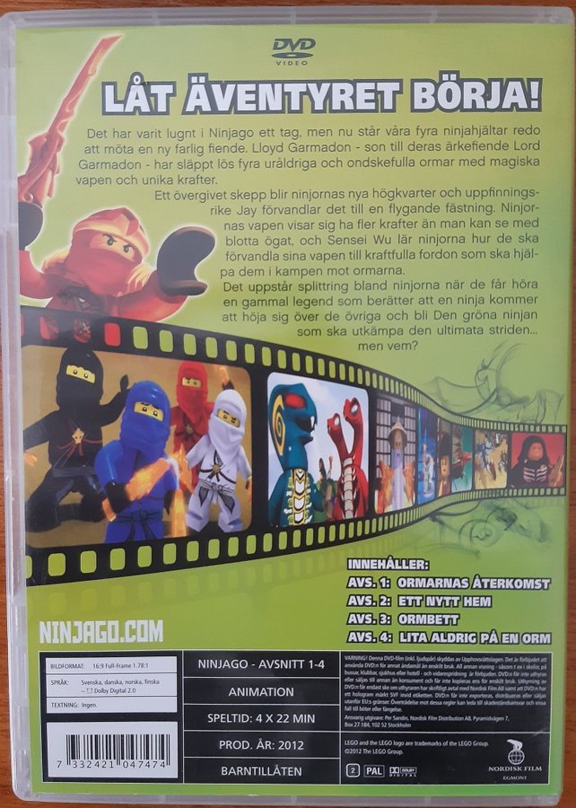 LEGO Ninjago: Masters of Spinjitzu - Avsnitt 1-.. | Köp på Tradera ...