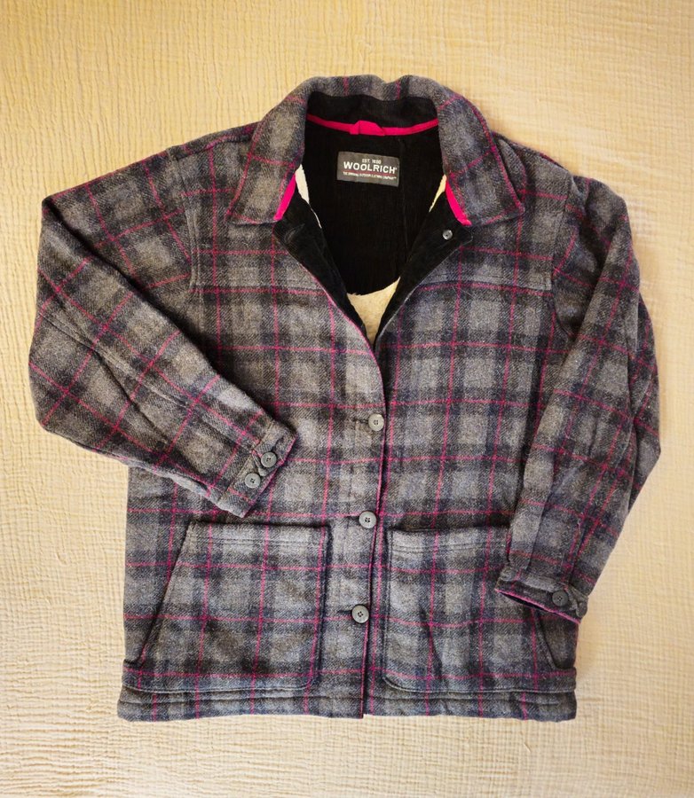 Woolrich, Vintage 1990s Matte Grey Checkered Wo.. | Köp på Tradera (704891756)
