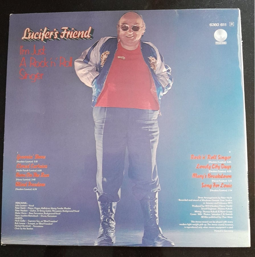 Lucifer's Friend - I'm Just A Rock'n Roll Singe.. | Köp på Tradera ...