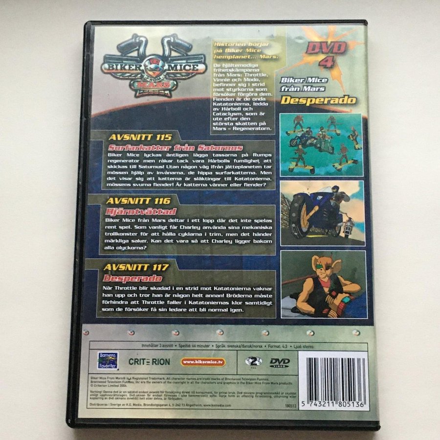 Biker Mice From Mars vol 4 - Desperado | DVD | .. | Köp på Tradera ...