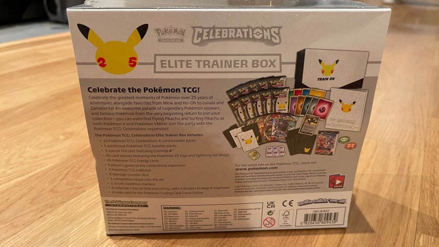 Pokémon Celebrations Elite Trainer Box ETB SEAL.. | Köp på Tradera ...