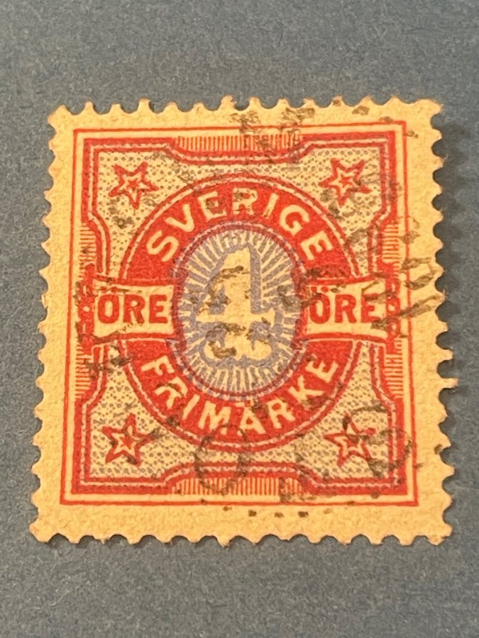 Sweden Official 4 ore USED classic stamp | Köp på Tradera (707573964)