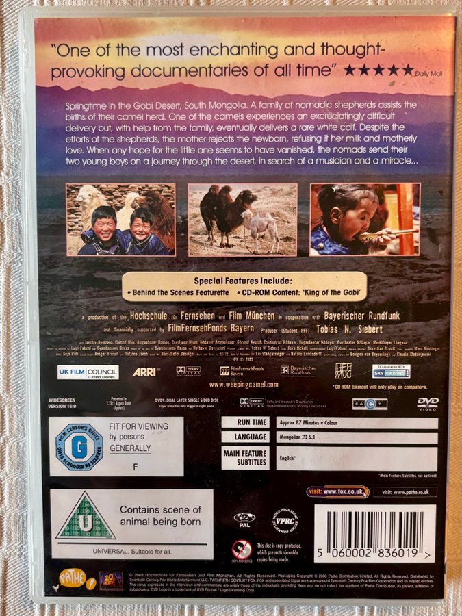 The Story of the Weeping Camel DVD-film | Köp på Tradera (712156992)